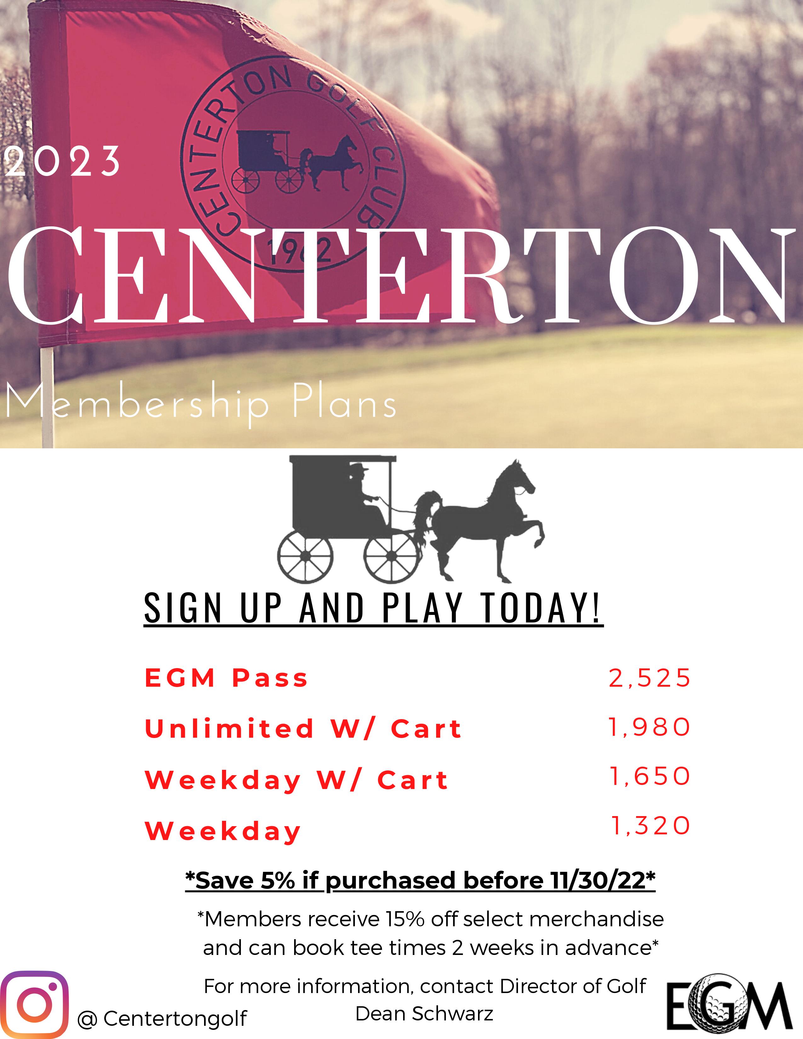 Memberships - Centerton Golf Club